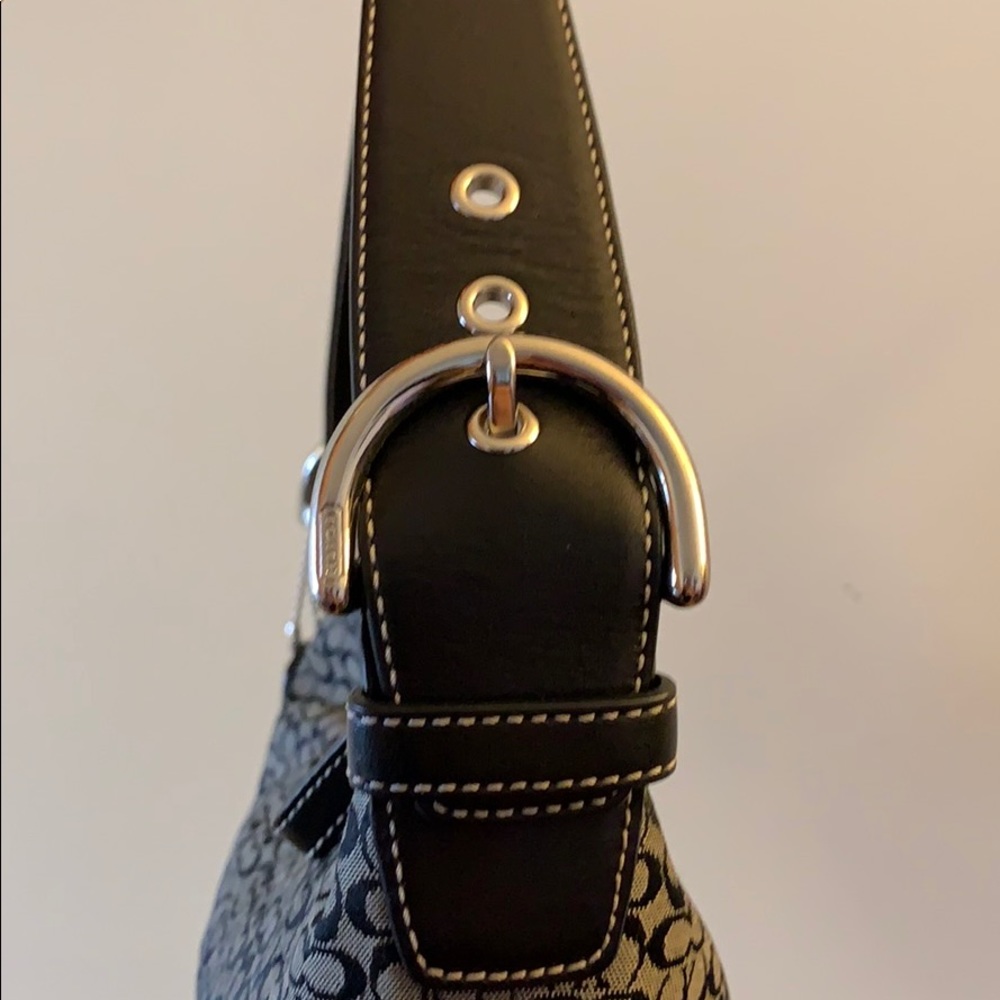 Coach Jacquard Signature Hobo Shoulder Bag - Gem